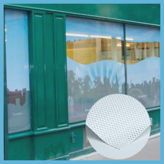 Your store. Adhésif micro-perforé